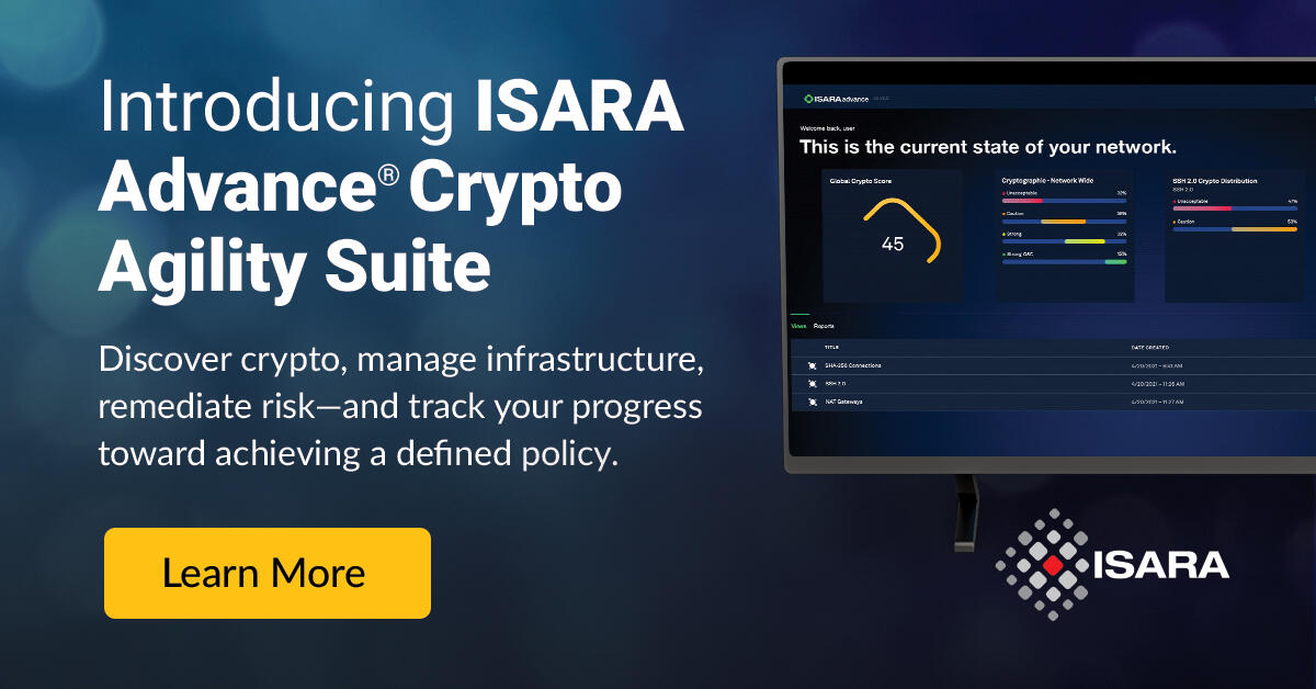 ISARA Advance® Cryptographic Inventory and Risk Assessment Tool - ISARA ...